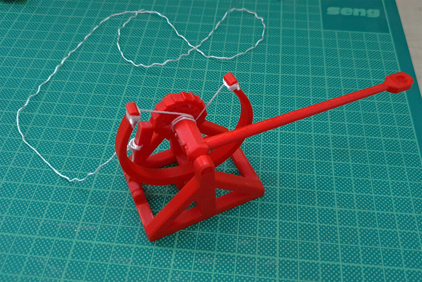 3d Printable Davinci Catapult T Card