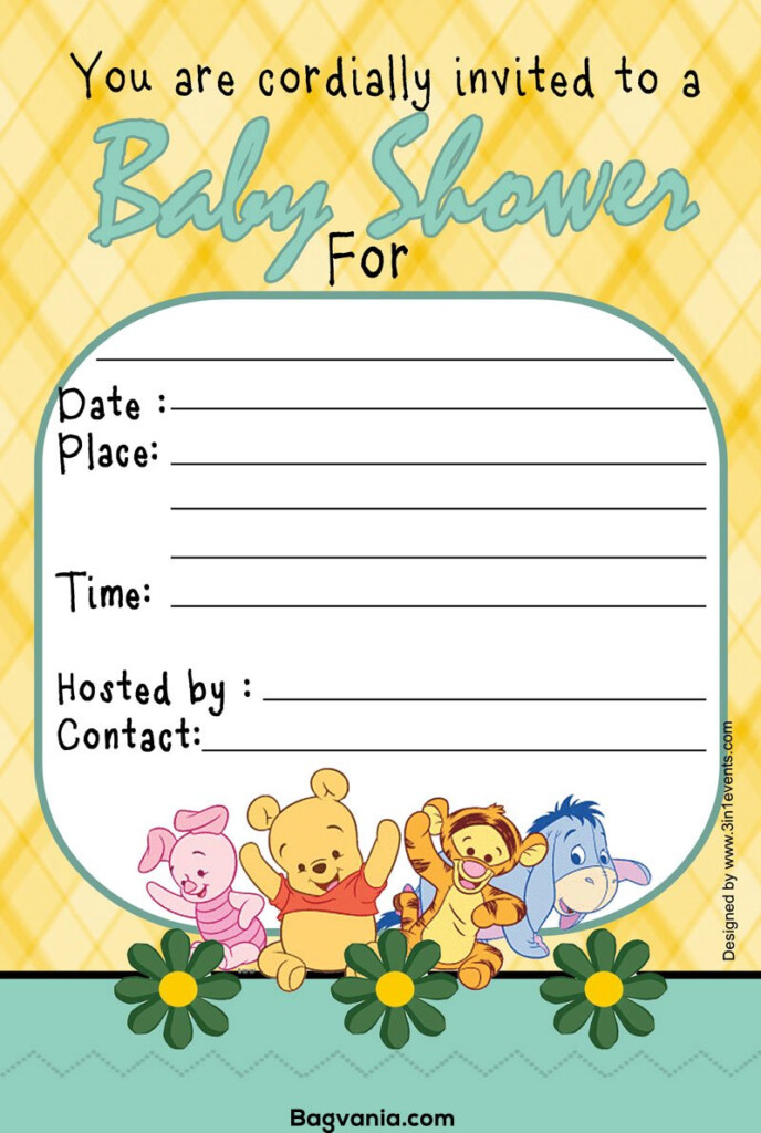 Free Printable Winnie The Pooh Invitations